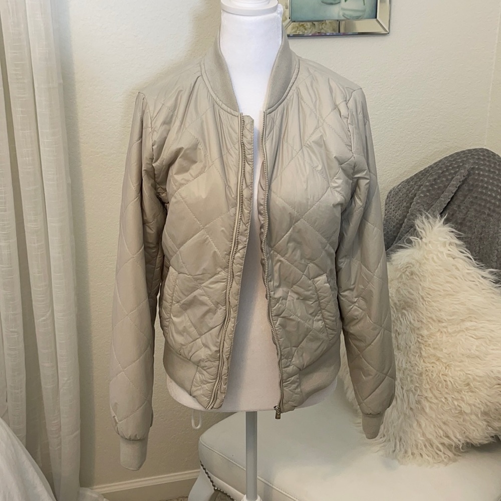 Cream Quilted Jacket - Gem